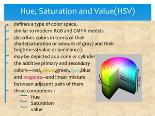 HSV color model | PPTX