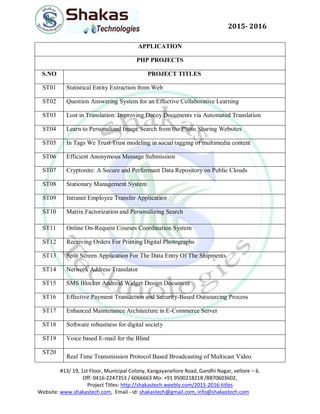 Latest php projects | PDF | Computer Software and Applications | Computing