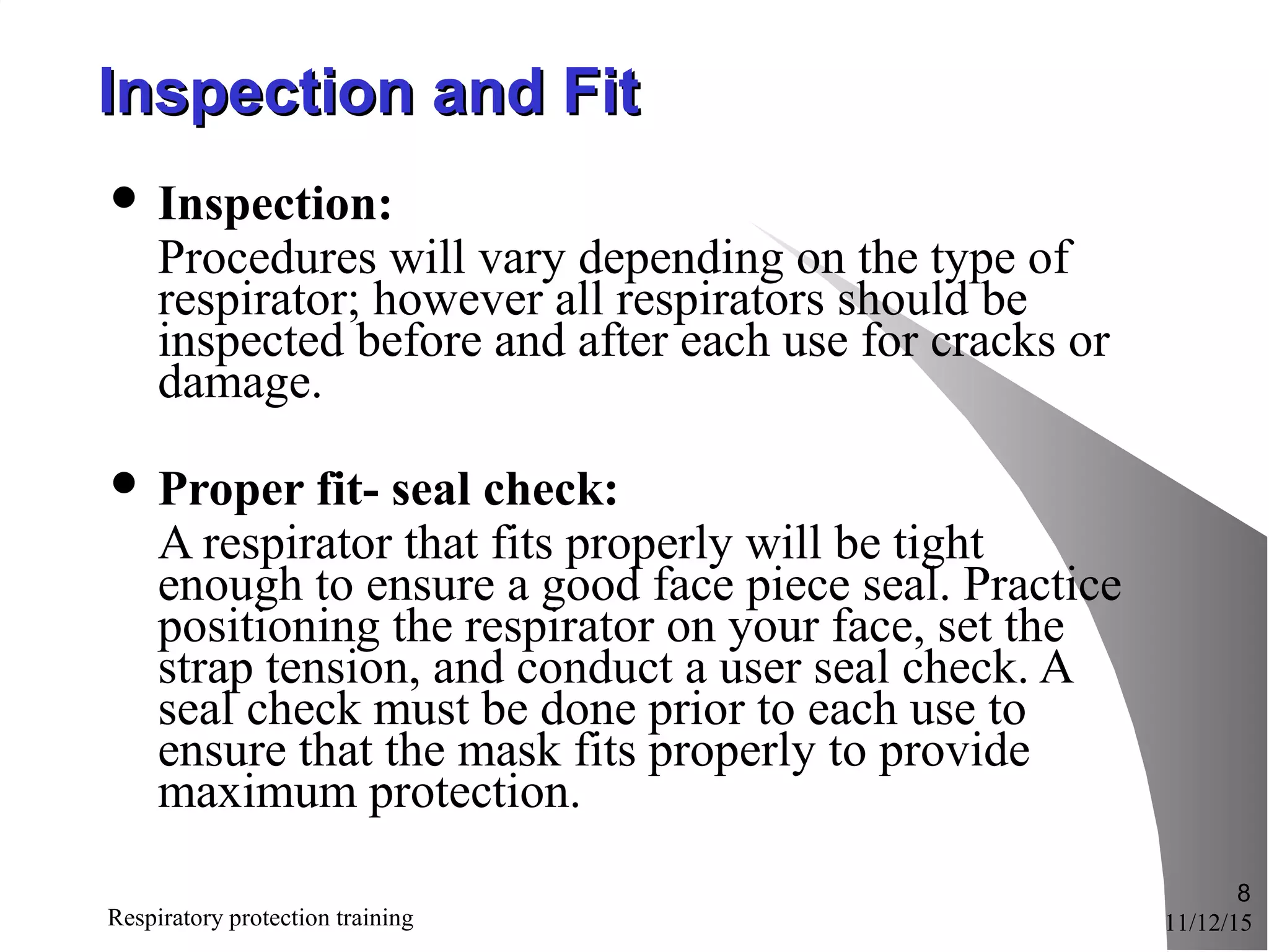 Respiratory Protection Training Course | PPT