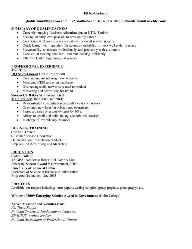 2015 Resume | DOCX