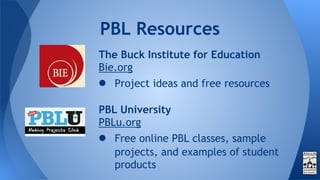 Deeper Learning Through Project-Based Learning and STEAM | PPT