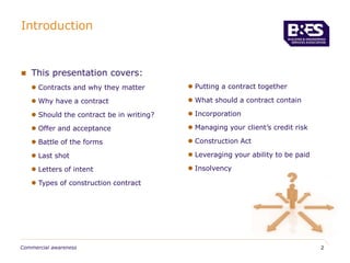 Sussex 2015 Contractual Awareness | PPT
