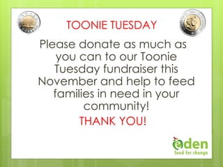 2015 Toonie Tuesday Presentation | PPT