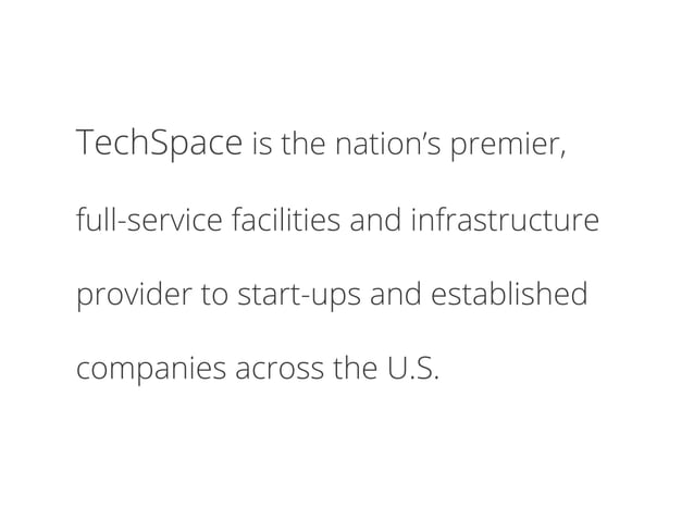 TechSpace Company Overview | PPT