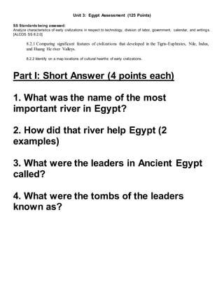 2015 unit 3 egypt assessment for blog | PDF