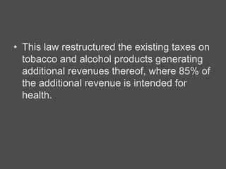 2015 utilization of sin tax | PPTX