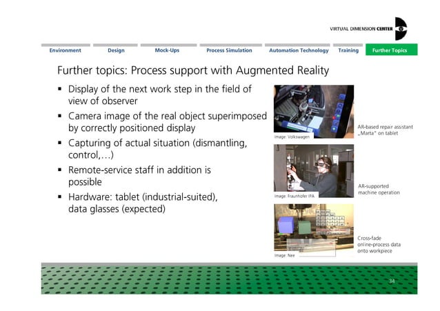 Virtual Techniques in Special Machine Construction | PPT