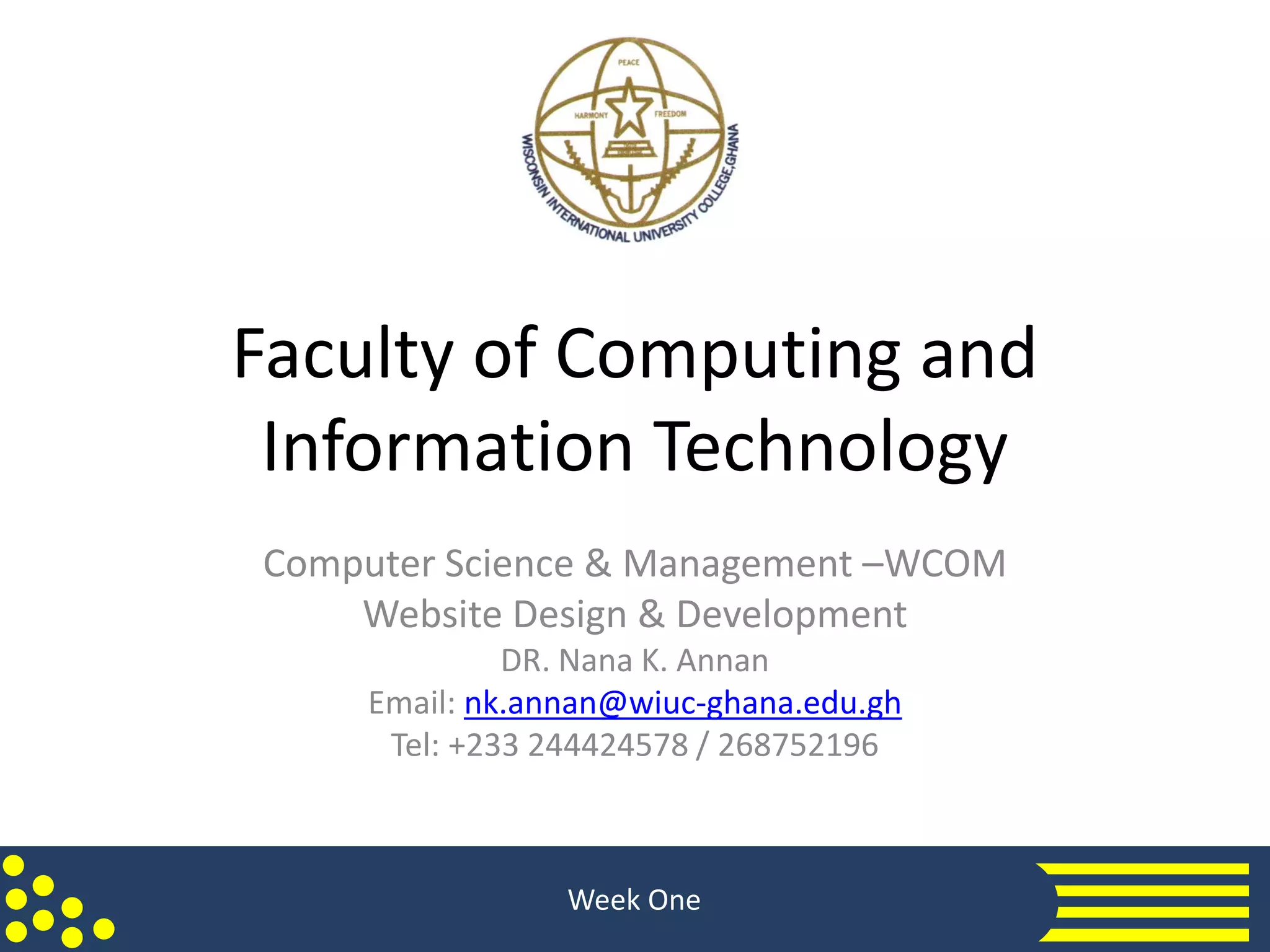 Introduction to Website Design and Development | PDF