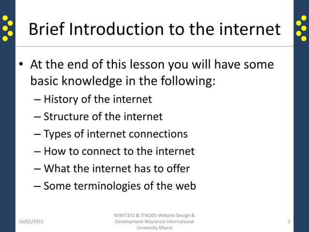 Introduction to Website Design and Development | PPT