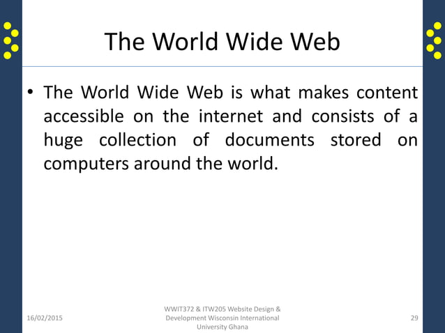 Introduction to Website Design and Development | PPT