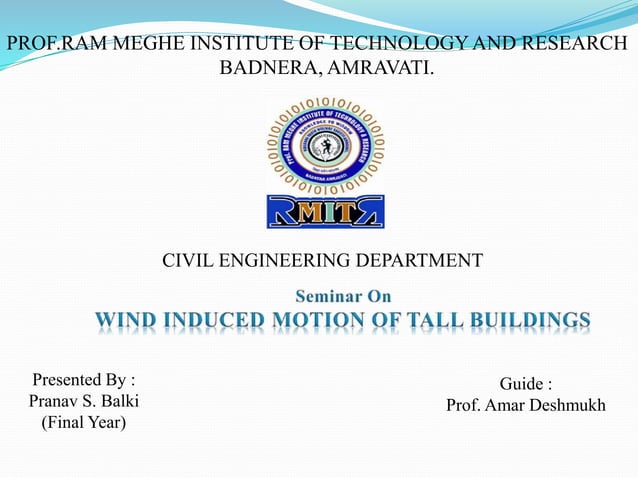 (2015)wind induced motion seminar | PPT