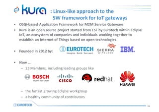 Eurotech contribution to the AGILE-IoT project | PPT