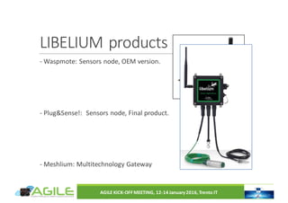 Libelium contribution to the AGILE-IoT project | PPT
