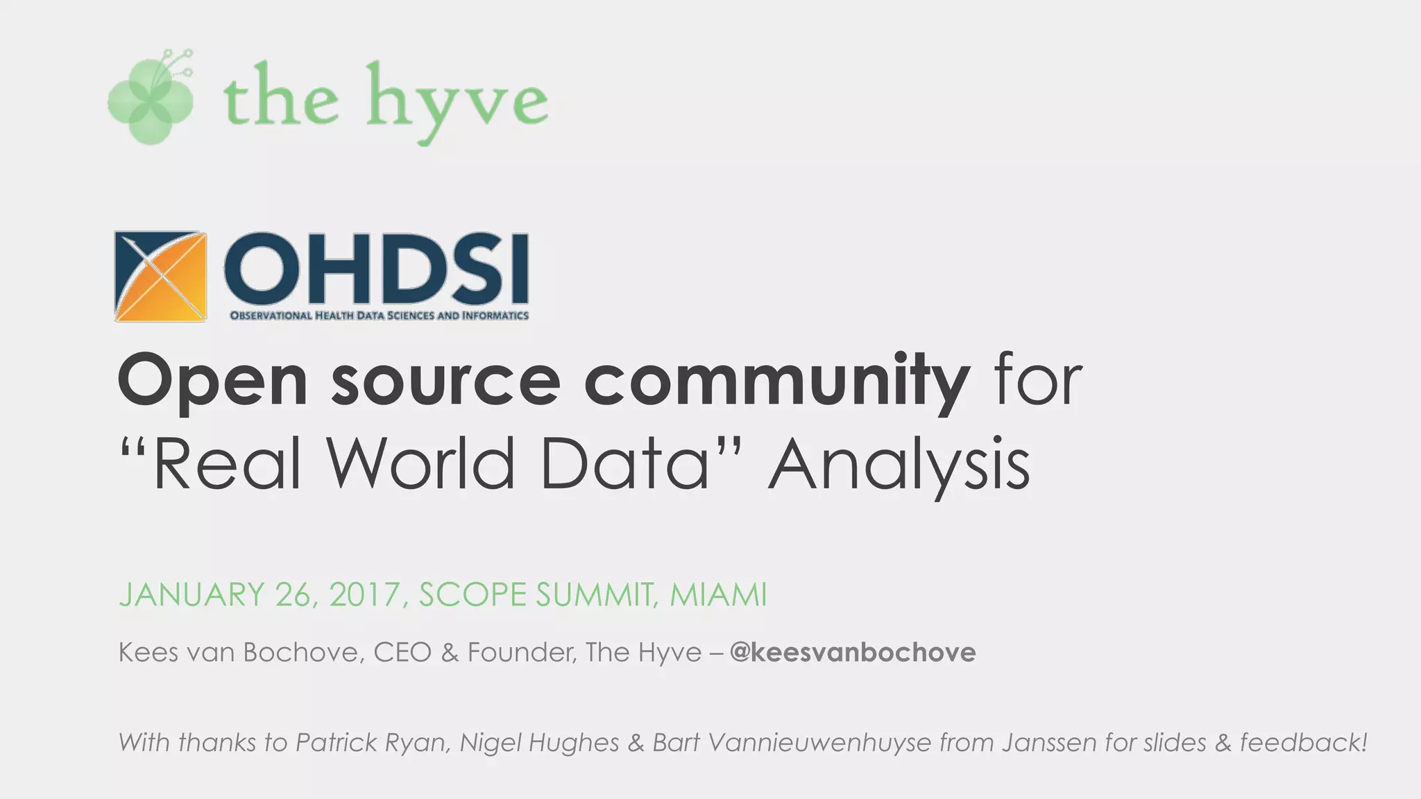 SCOPE Summit - Applying the OMOP data model & OHDSI software to national European health data ...