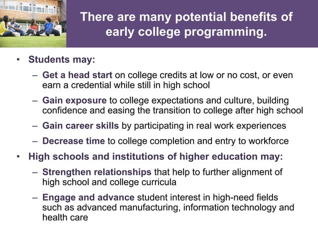 Early College Programming in Massachusetts | PPT