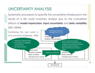 A discussion on contribution and uncertainty analysis in life cycle ...