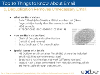 Top 10 Things Every Litigator Should Know about Handling Email in e ...