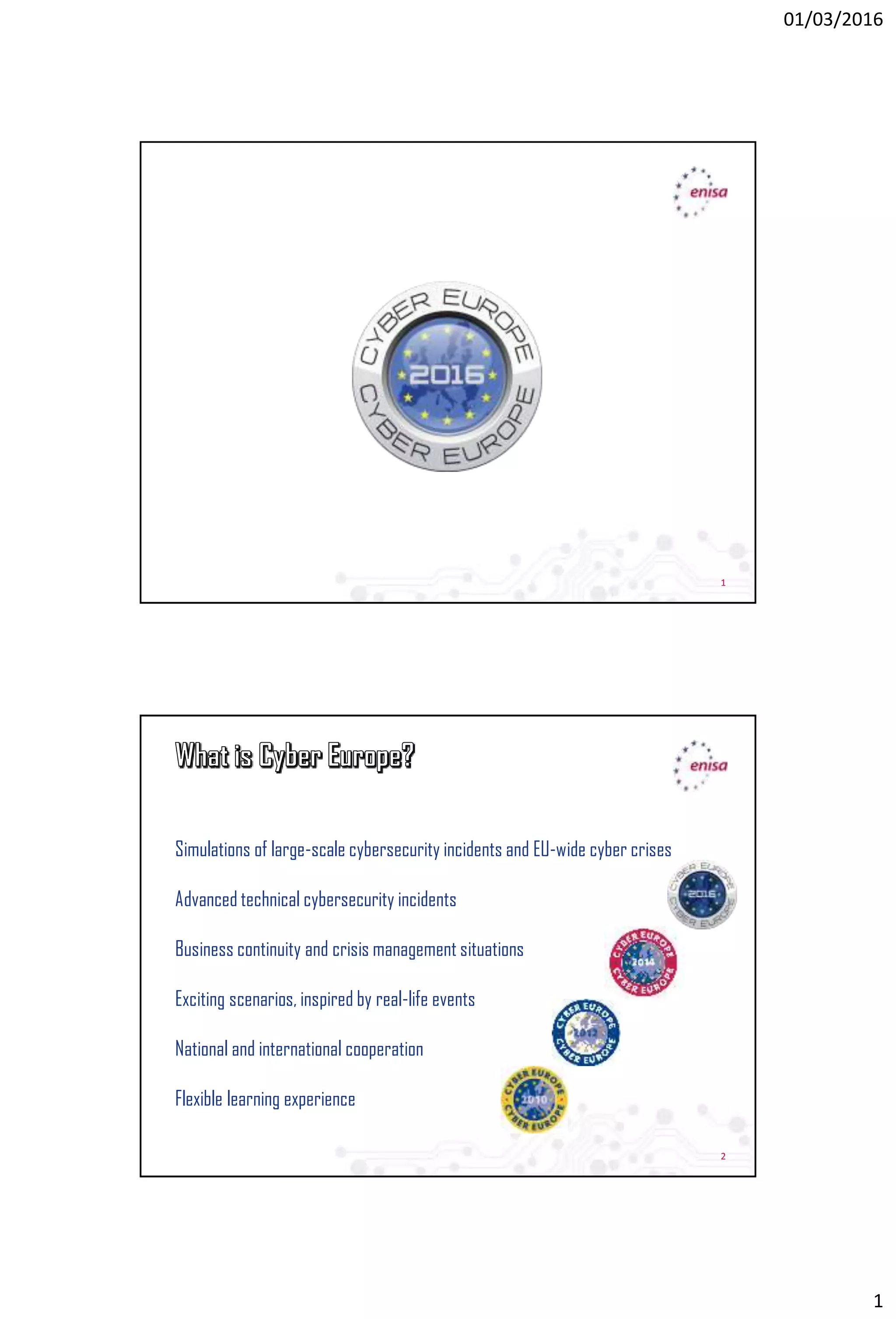 2016 02-14 - tlp-white ce2016 presentation | PDF