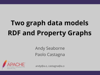 2016-02 Graphs - PG+RDF | PDF | Databases | Computer Software and Applications