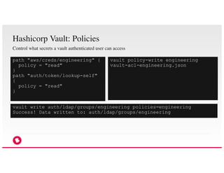 Neil Saunders (Beamly) - Securing your AWS Infrastructure with Hashicorp Vault | PDF