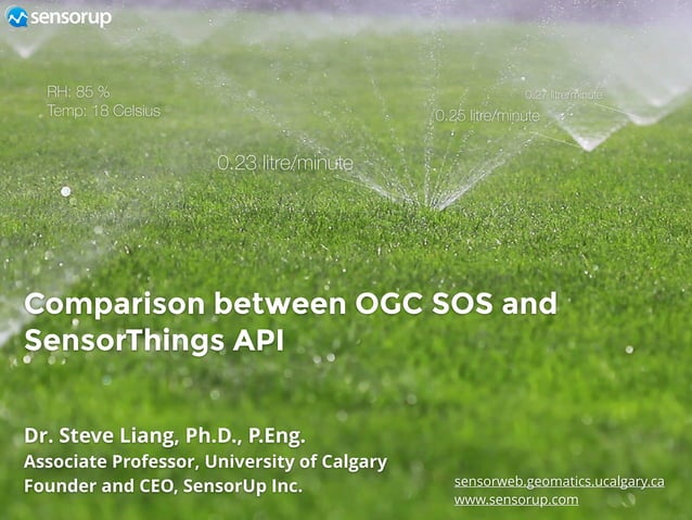 Comparison between OGC Sensor Observation Service and SensorThings API ...