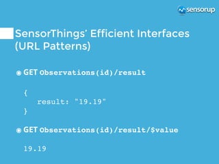 Comparison between OGC Sensor Observation Service and SensorThings API ...