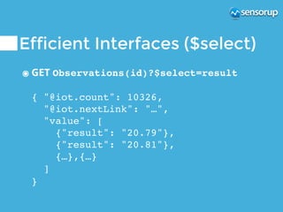 Comparison between OGC Sensor Observation Service and SensorThings API ...