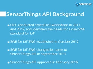 Comparison between OGC Sensor Observation Service and SensorThings API ...