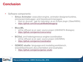 Wrap-up of the ANR project GEMOC | PPT