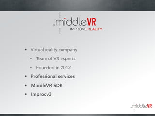 How to create powerfully interactive & collaborative VR applications - Sébastien Kuntz | PPT