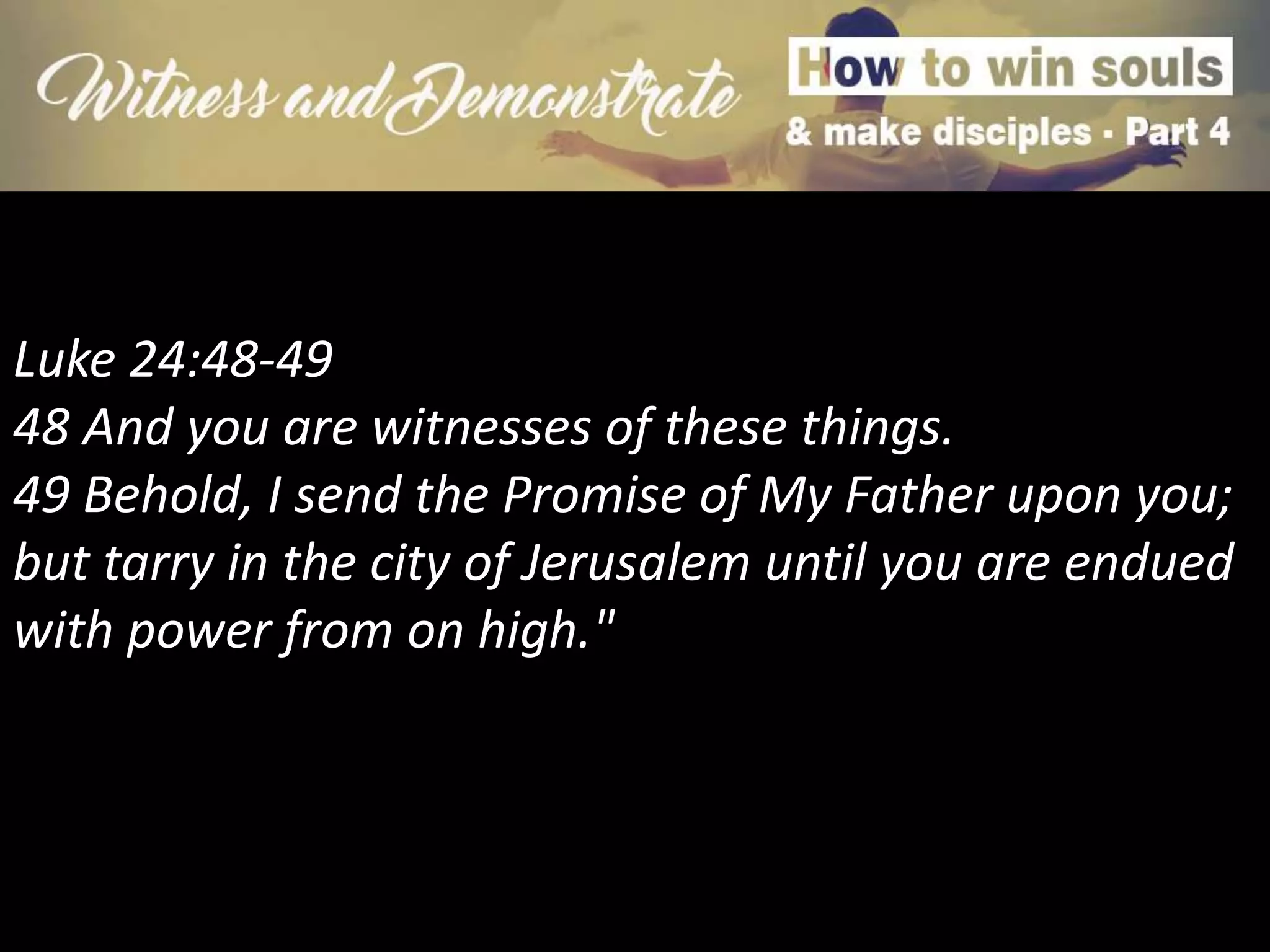 Witness and Demonstrate | PPTX