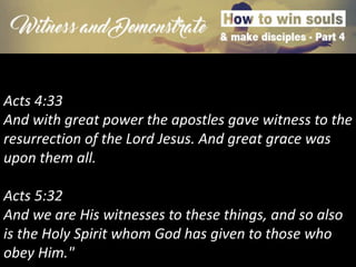 Witness and Demonstrate | PPTX