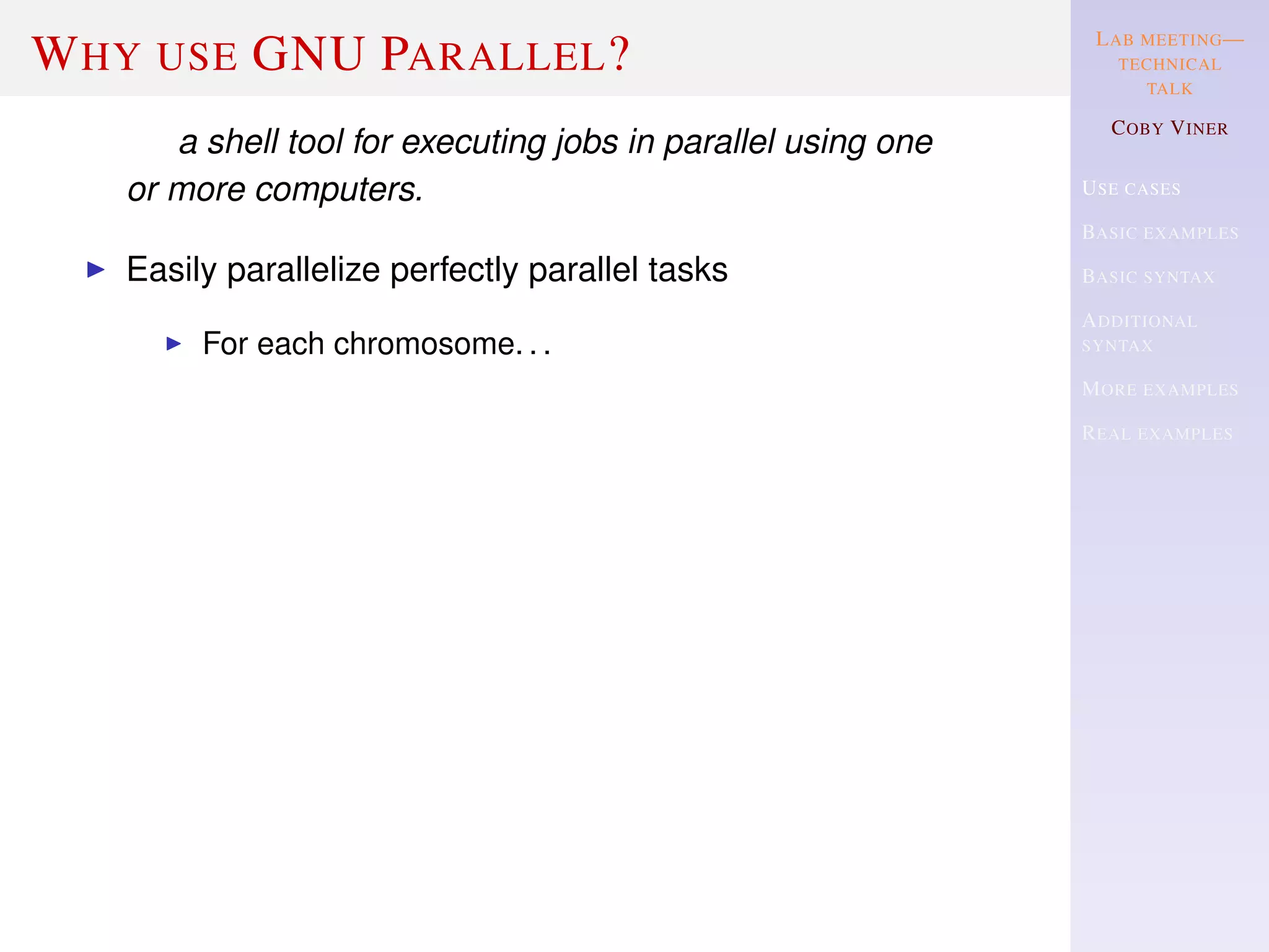 GNU Parallel | PDF