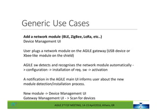 AGILE Use Case & Challenges | PDF | Internet of Things | Internet