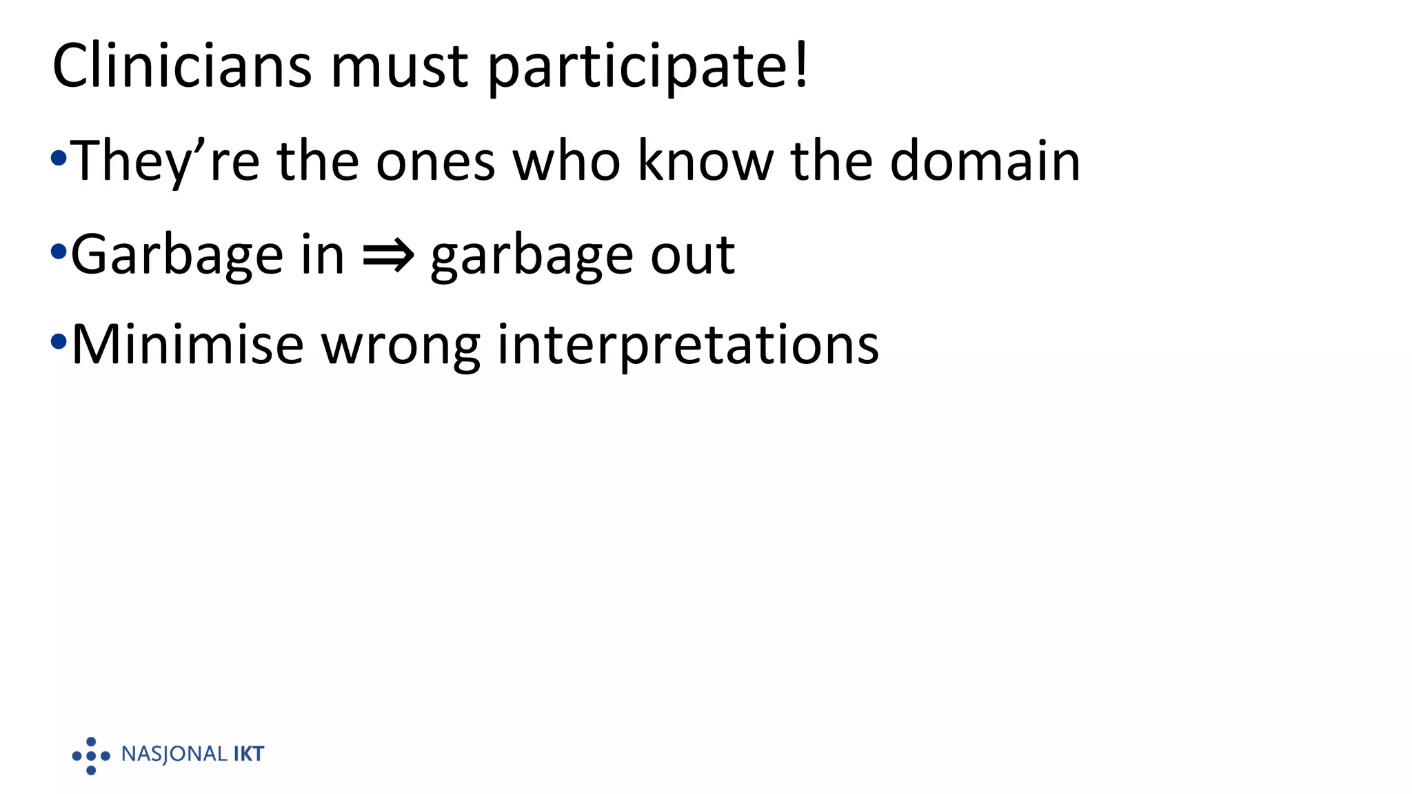 Standards in health informatics - problem, clinical models and ...