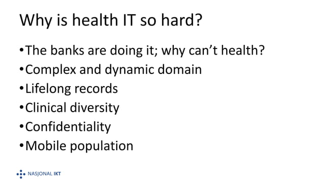 Standards in health informatics - problem, clinical models and ...