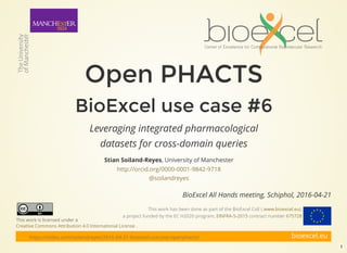 2016-04-21 BioExcel Usecase Open PHACTS | PPT | Free Download