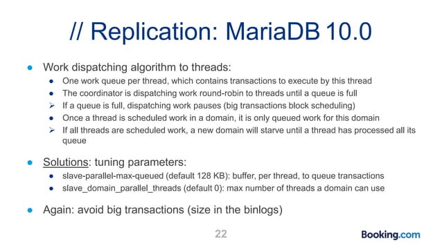 Mysql Parallel Replication Inventory Use Case And Limitations Ppt