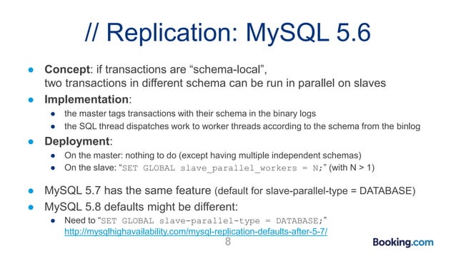 Mysql Parallel Replication Inventory Use Case And Limitations Ppt 