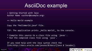 Comment Asciidoctor peut vous aider pour votre doc | PPT