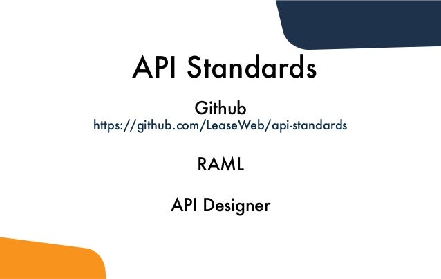LeaseWeb API Architecture @ APINL Meetup
