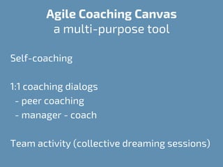 Agile Coaching Canvas | PDF