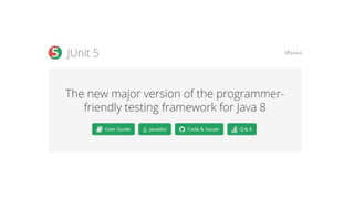 JUnit 5 - The Next Generation of JUnit - Ted's Tool Time | PPT