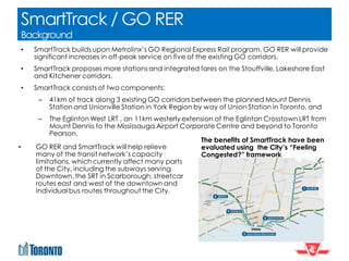 SmartTrack Presentation- Toronto Transit Network Planning | PDF
