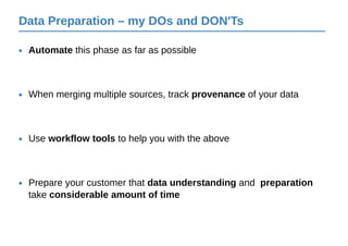 CRISP-DM Agile Approach to Data Mining Projects | PPT