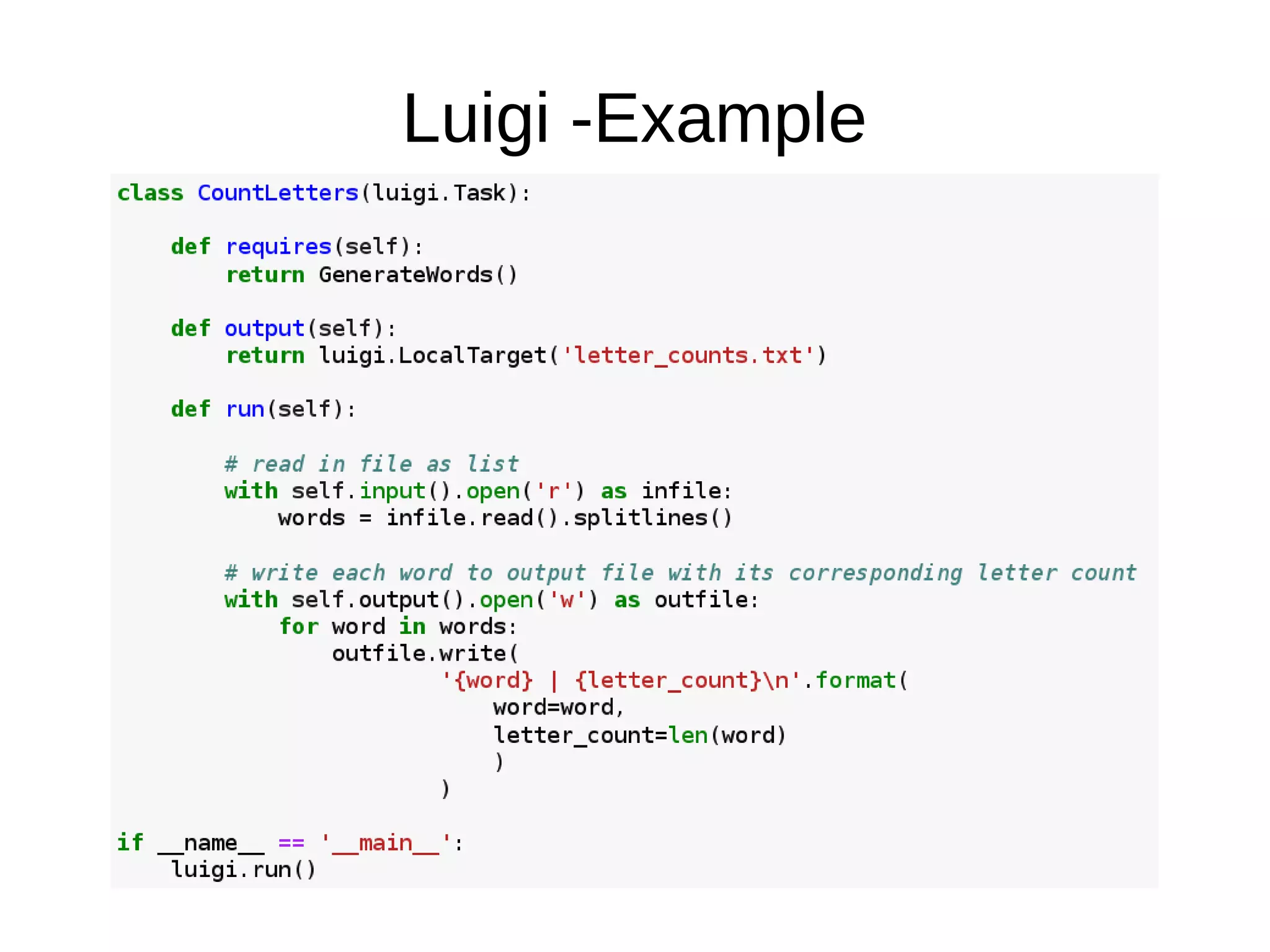 Luigi A Python Framework For Data Processing And Pipelining Ppt