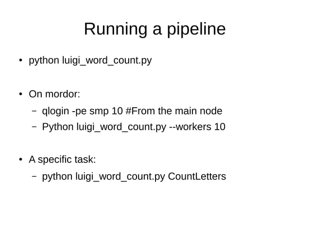 Luigi A Python Framework For Data Processing And Pipelining Ppt