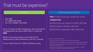 Cloud load testing with Visual Studio Team Services | PPTX