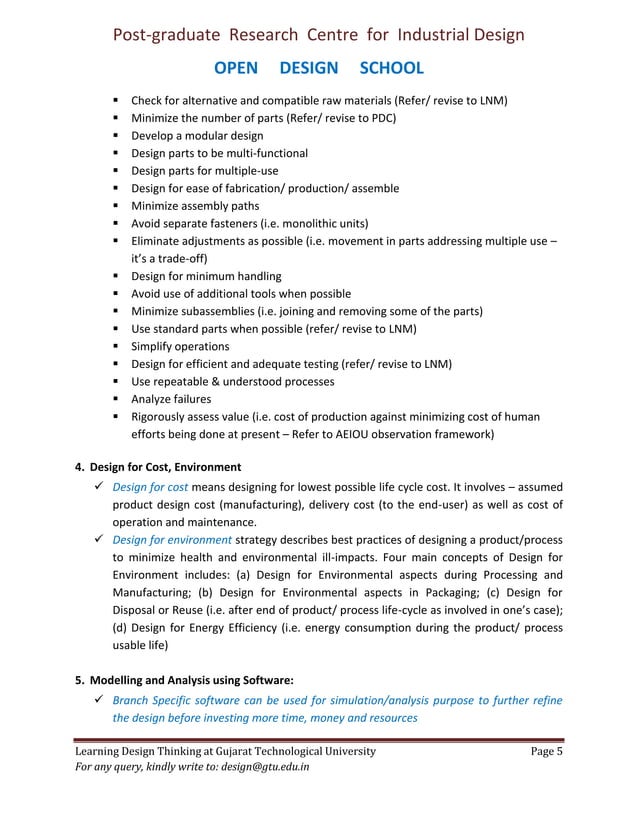 Design Engineering 2B Guidelines | PDF | College Planning | College Education