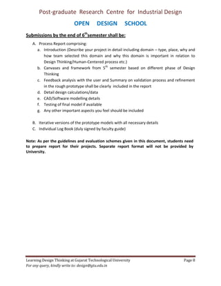 Design Engineering 2B Guidelines | PDF | College Planning | College ...